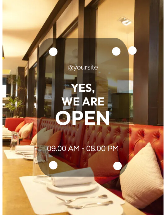 Brown Modern & Minimal We Are Open Pamflet (l Template | PosterMyWall