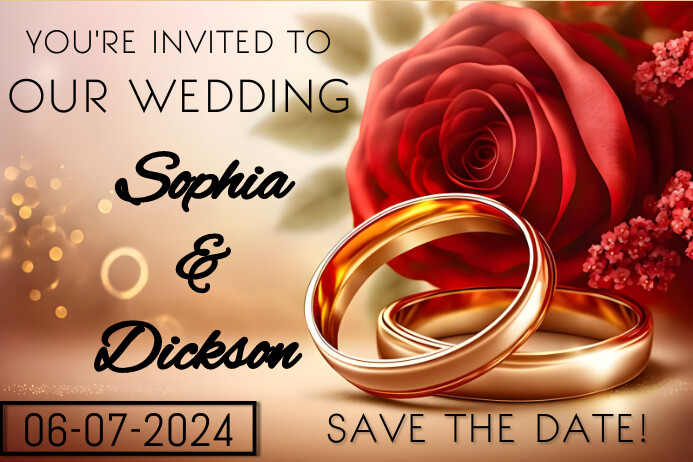 Copy of Brown Modern & Minimal Wedding Poster | PosterMyWall