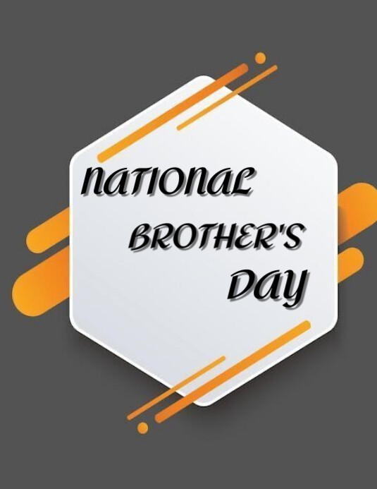 Copy of Brown National Brothers Day Flyer (us Letter) | PosterMyWall