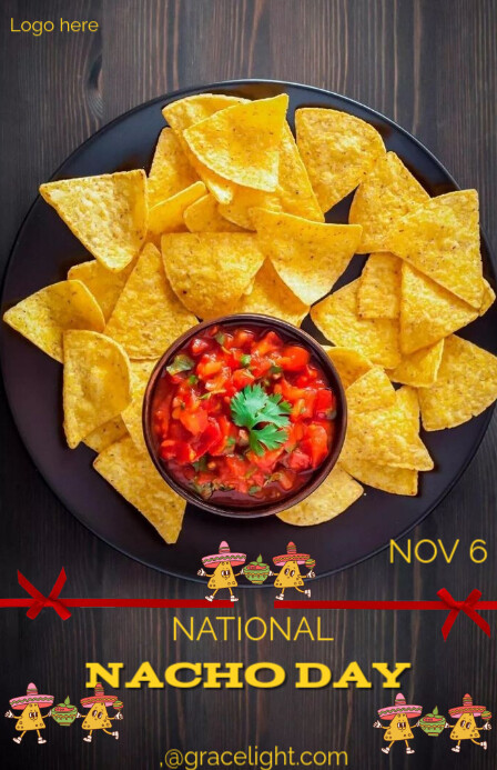 Copy of Brown National Nacho Day Tabloid | PosterMyWall