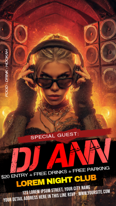 Brown Nightclub Event Instagram Story Template | PosterMyWall