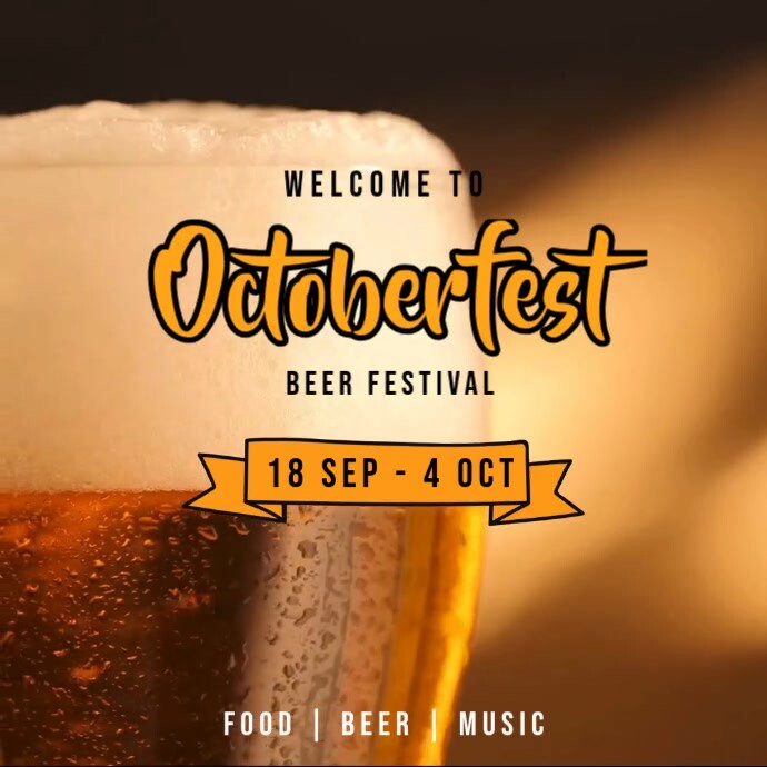 Brown Oktoberfest Instagram Post Template | PosterMyWall