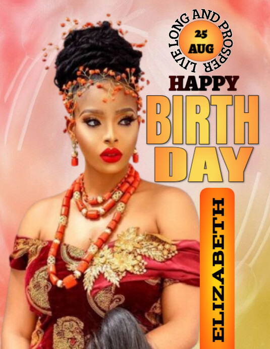 Copy of Brown Pastel Birthday Flyer (us Letter) | PosterMyWall