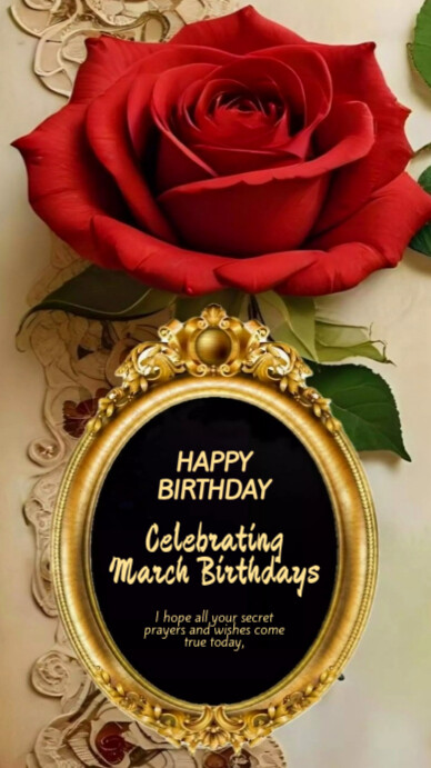 Copy of Brown Pastel Celebrating March Birthdays Whatsapp Status ...