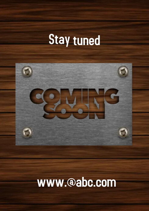 Copy of Brown Pastel Coming Soon Announcement A4 | PosterMyWall