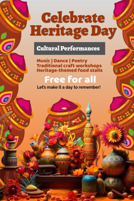 Copy of Brown Pastel Cultural Heritage Day Poster | PosterMyWall