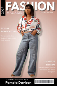 Brown Pastel Fashion Magazine Cover Poster Template | PosterMyWall