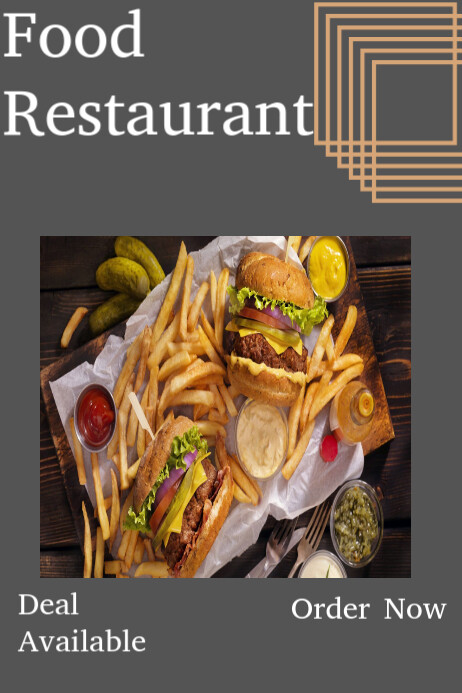 Brown Pastel Food Restaurant Poster Template | PosterMyWall