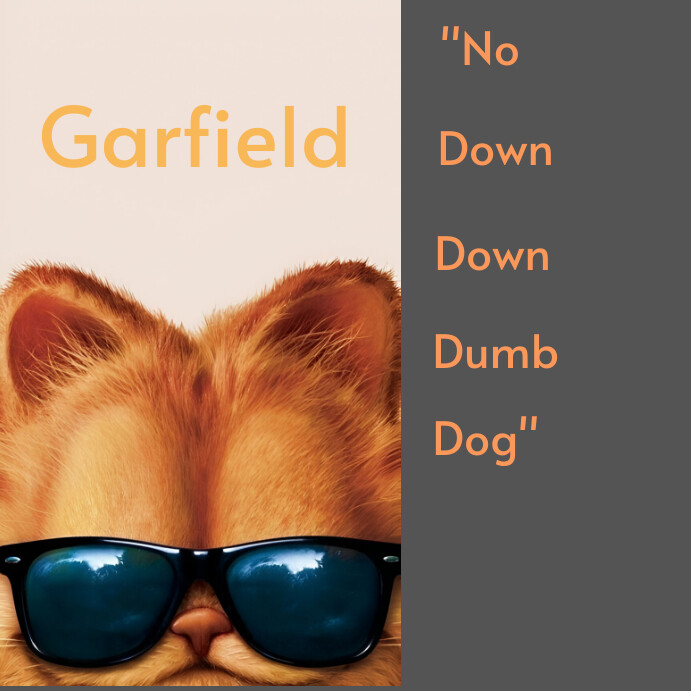 Brown Pastel Garfield Day Celebration Templat Template | PosterMyWall