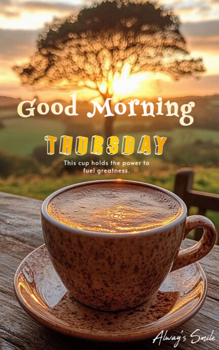 Brown Pastel Good Morning Thursday Kindle/book Covers Template ...
