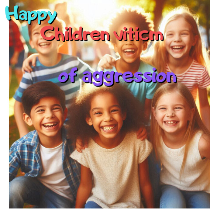 Brown Pastel Happy Children Viticm Of Aggression Day Instagram Post ...
