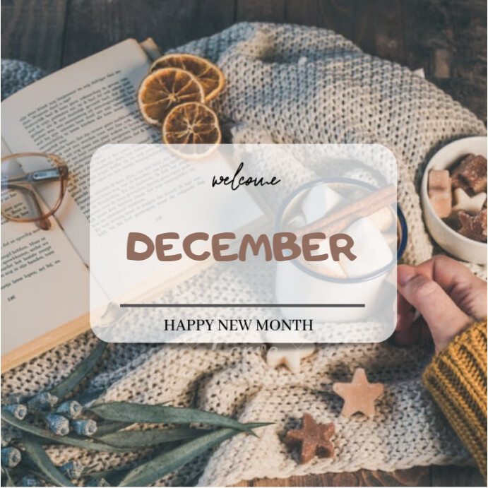 Brown Pastel happy new month Instagram post Template | PosterMyWall