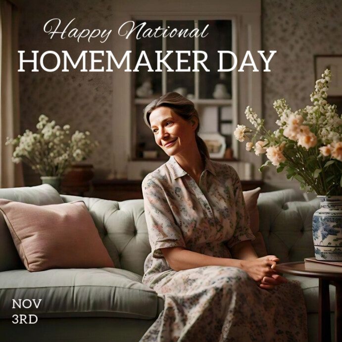 Copy of Brown Pastel Homemaker Day Instagram Post | PosterMyWall