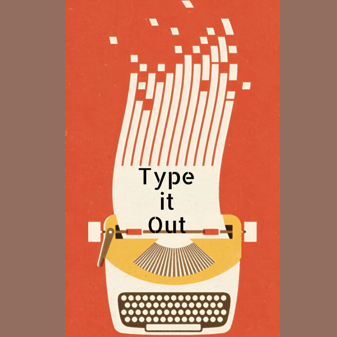 Brown Pastel National Typewriter Day Instagr Template | PosterMyWall