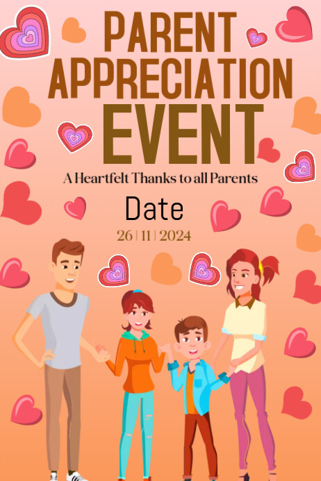Brown Pastel Parent Appreciation Poster Template | PosterMyWall