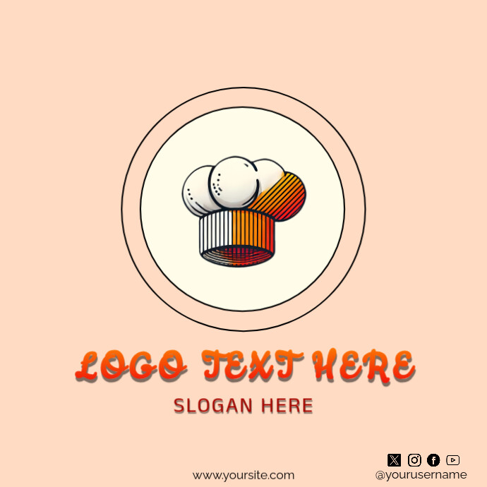 Copy of Brown Pastel Restaurant Logo Logo | PosterMyWall