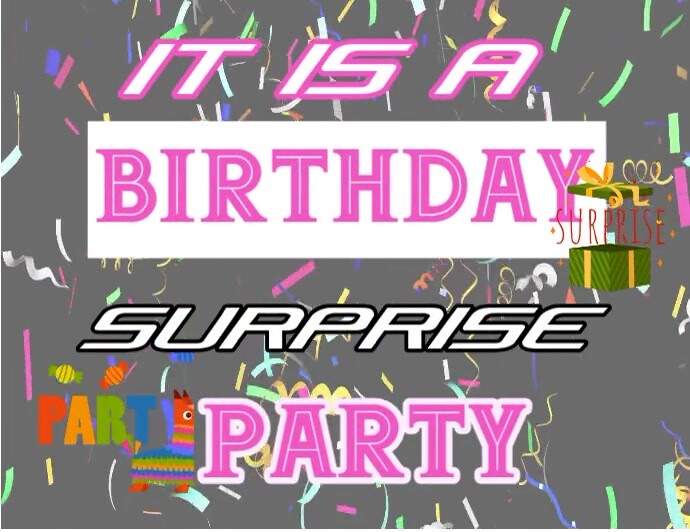 Plantilla de Brown Pastel Surprise Birthday Party Flyer (us Letter ...