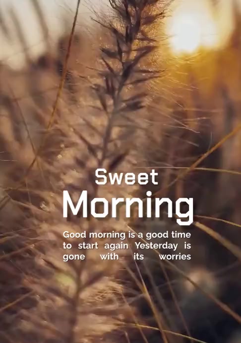 Brown Pastel Sweet Morning A4 Template | PosterMyWall