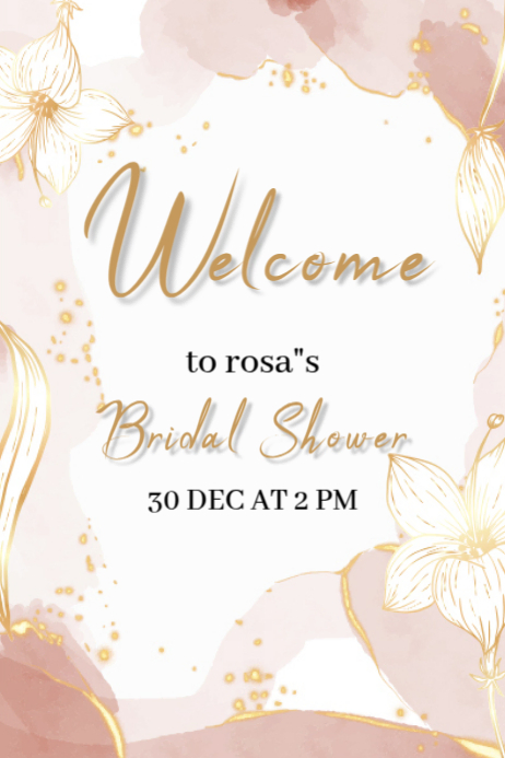 Brown Pastel Welcome Board Poster Template | PosterMyWall