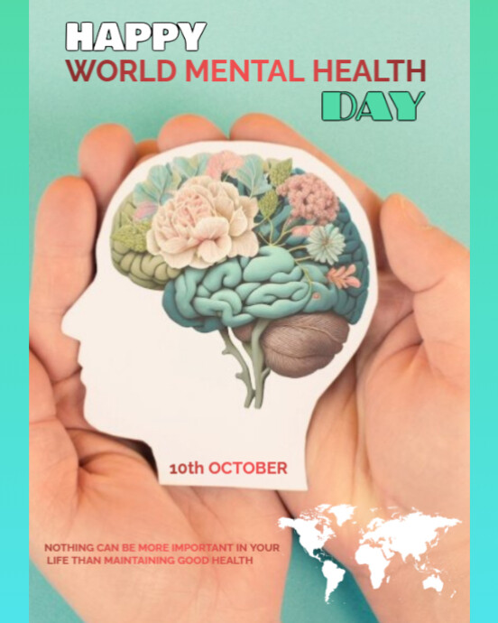 World Mental Health 2025, Instagram Portrait Template | PosterMyWall
