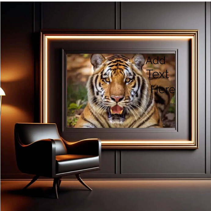 Brown Picture Wall Frame Square (1:1) Template | PosterMyWall