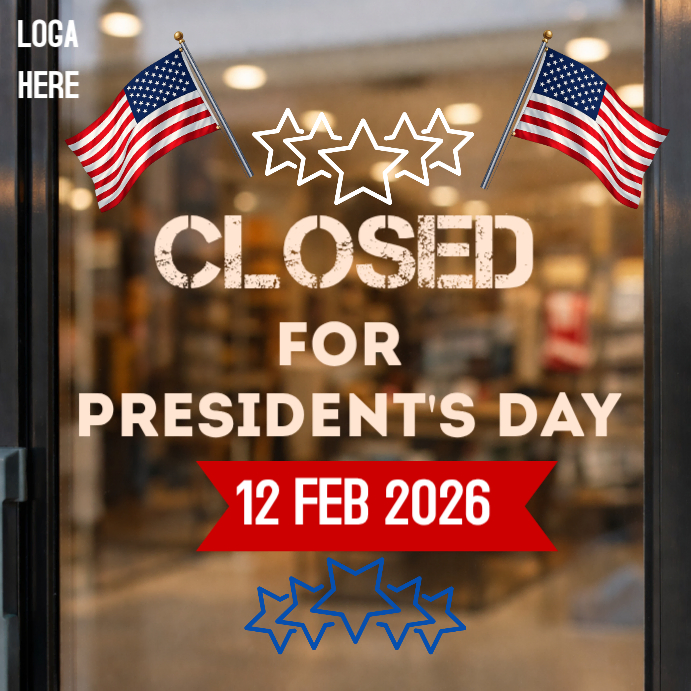 Brown President's Day Closure Instagram Post Template | PosterMyWall