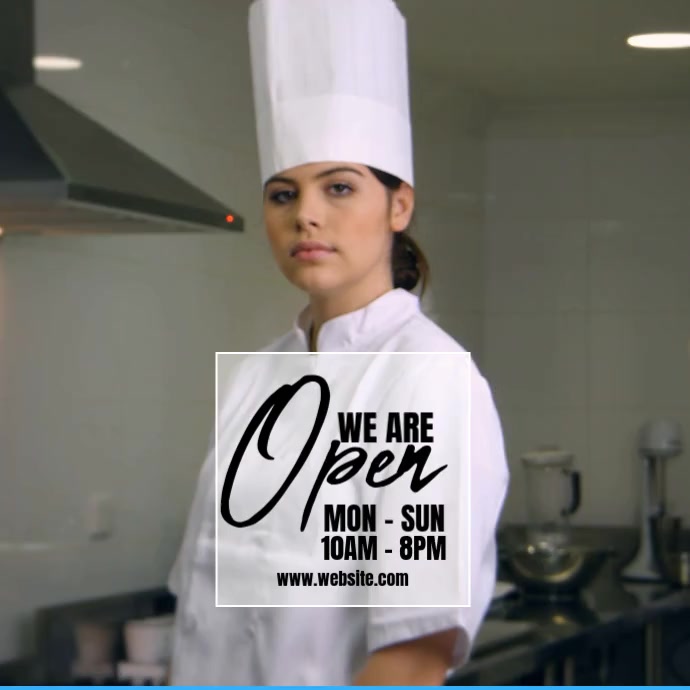 Brown Profesional We Are Open Pos Instagram Template | PosterMyWall