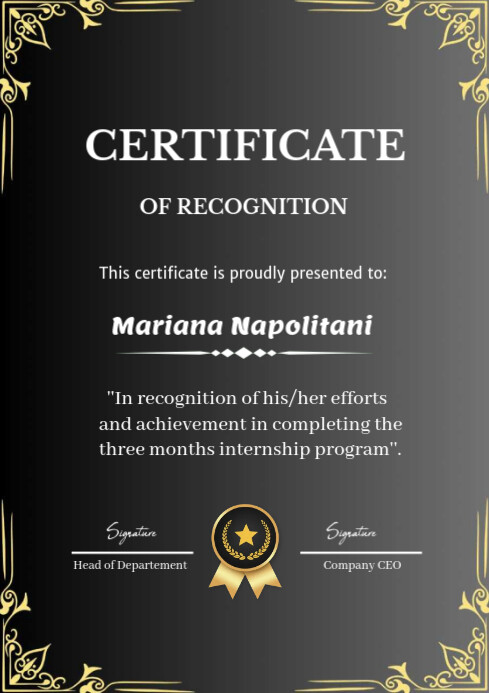 Brown Professional Appreciation Certificate A4 Template | PosterMyWall