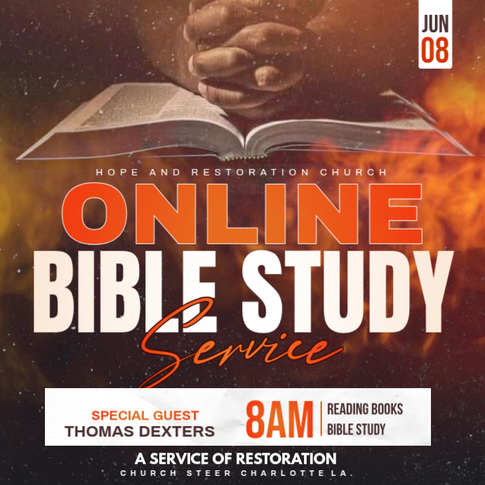 Plantilla de Brown Professional Bible Study Service Instagram Post ...