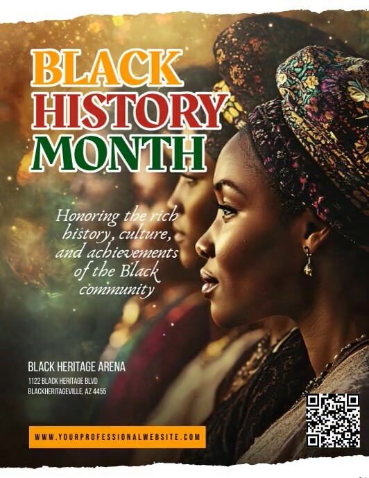 Brown Professional Black History Month Flyer Templat | PosterMyWall
