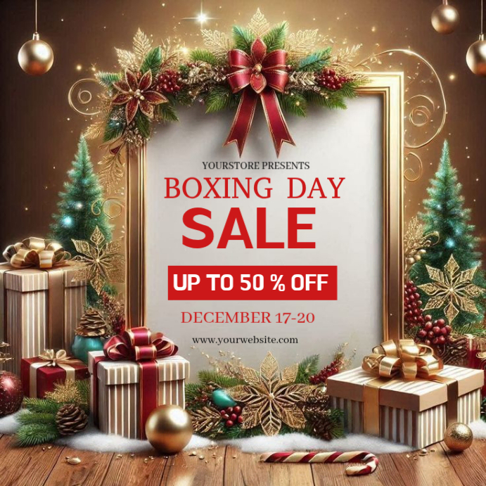 Christmas Sale 50%OFF Template | PosterMyWall