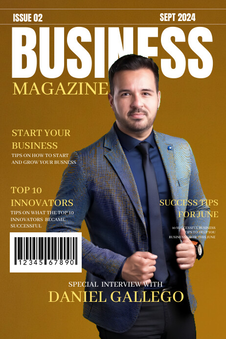Copy of Brown Professional Business Magazine Cover P | PosterMyWall