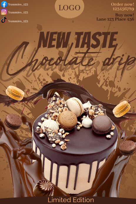 Brown Professional Cake Poster Template | PosterMyWall