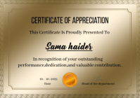 Brown Professional Certificate Background Design Templates A5 ...