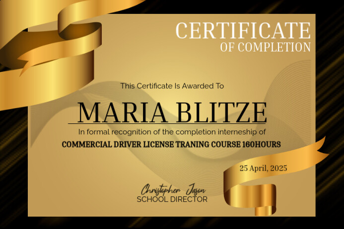 Brown Professional Certificate Of Completion Poster Template | PosterMyWall