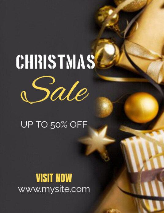 Copy of Brown Professional Christmas Sales Flyer Flyer (us Letter ...