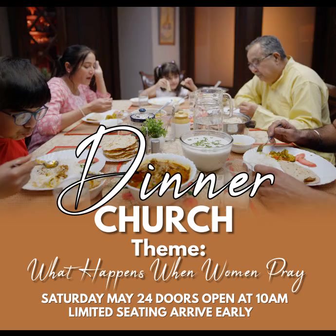 Brown Professional Church Dinner Instagram Po Template | PosterMyWall