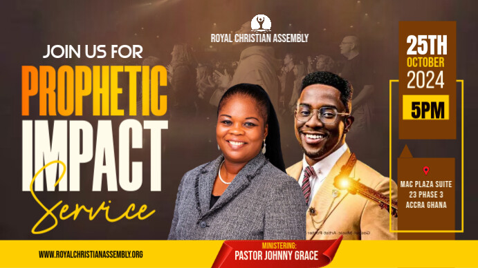 Copy of Brown Professional Church Flyers Digital Dis | PosterMyWall