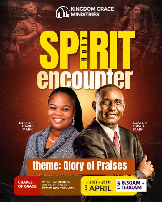 Copy of Brown Professional Church Flyers Instagram Portrait | PosterMyWall