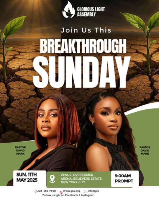 Brown Professional Church Flyers Instagram Portrait Template | PosterMyWall