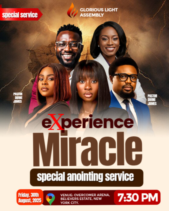 Brown Professional Church Flyers Instagram Portrait Template | PosterMyWall