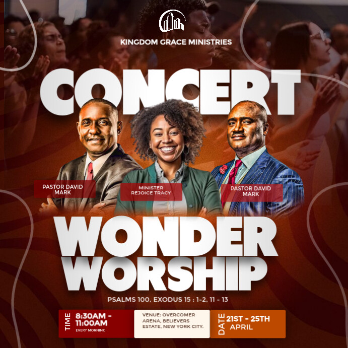 Brown Professional Church Instagram Post Template | PosterMyWall