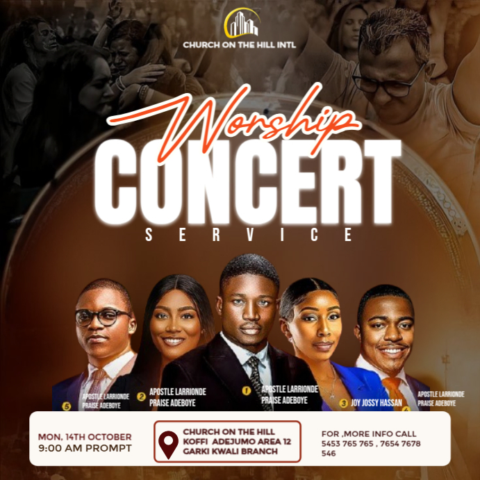 Brown Professional Church Instagram Post Template | PosterMyWall