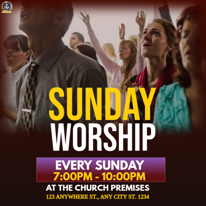 Brown Professional Church Instagram Post Template | PosterMyWall