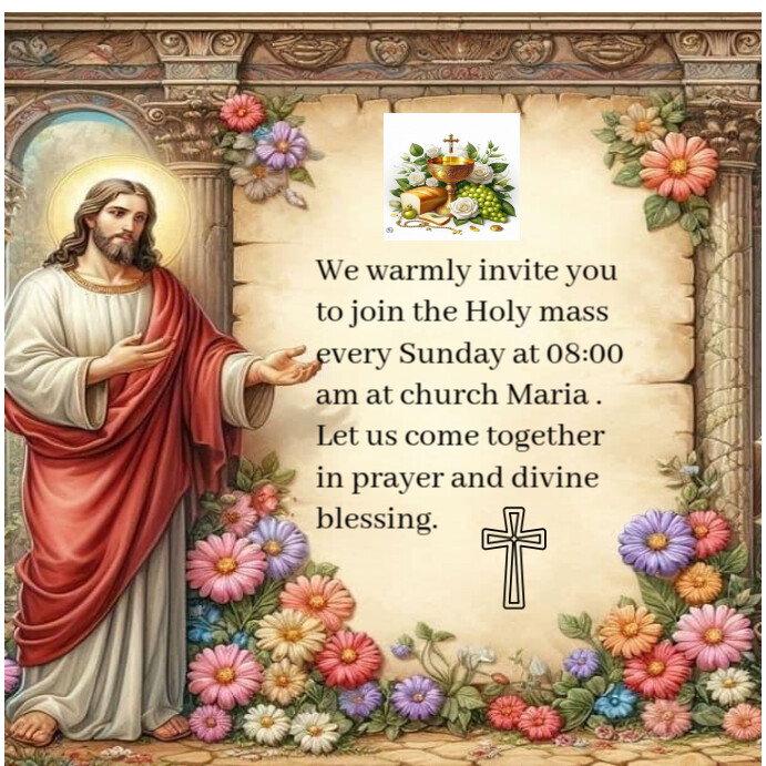 Church mass Template | PosterMyWall