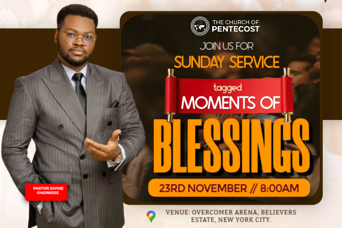 Brown Professional Church Poster Template | PosterMyWall