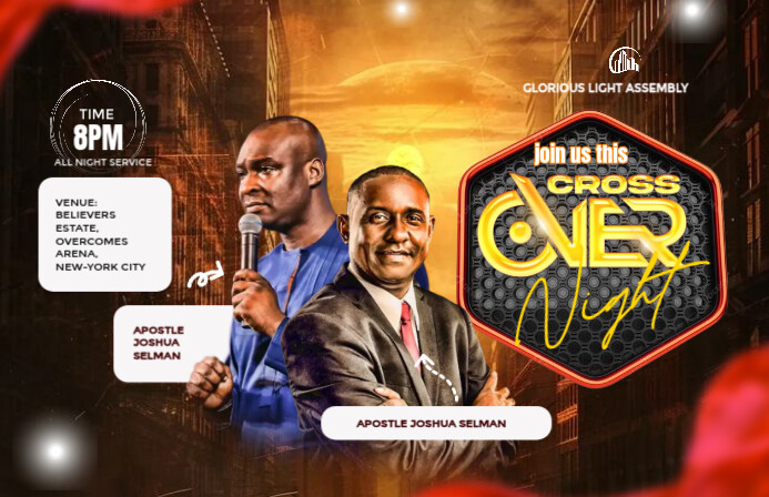 Brown Professional Crossover Church Flyer/ Crossover Design, Christmas ...
