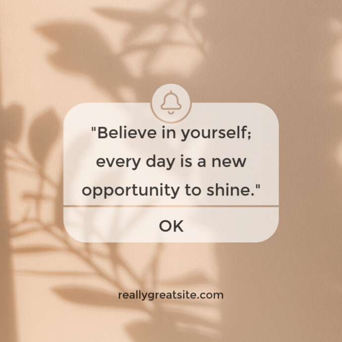 Brown Professional Daily Motivation Quote Instagram Post Template ...