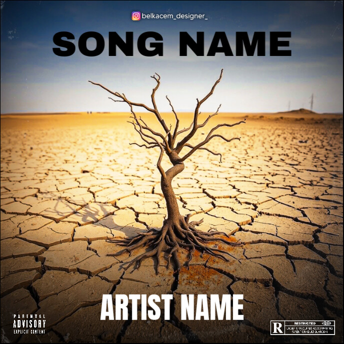 Brown Professional Desert Album Cover Template | PosterMyWall