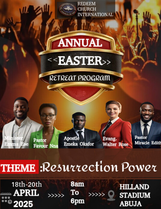 Copy of Brown Professional Easter Retreat Flyer (us Letter) | PosterMyWall